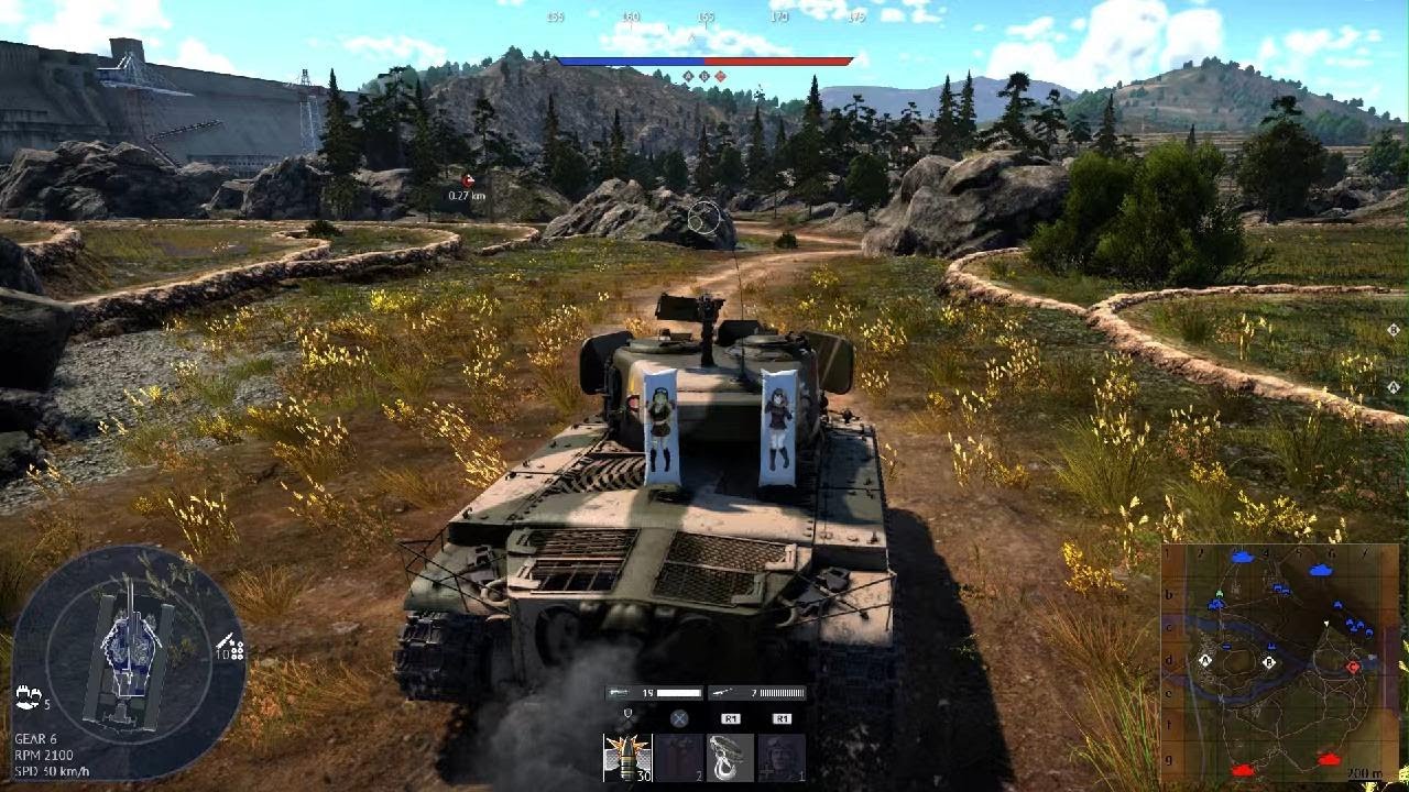 Flank on enemy team (6.7 USA GB) - YouTube