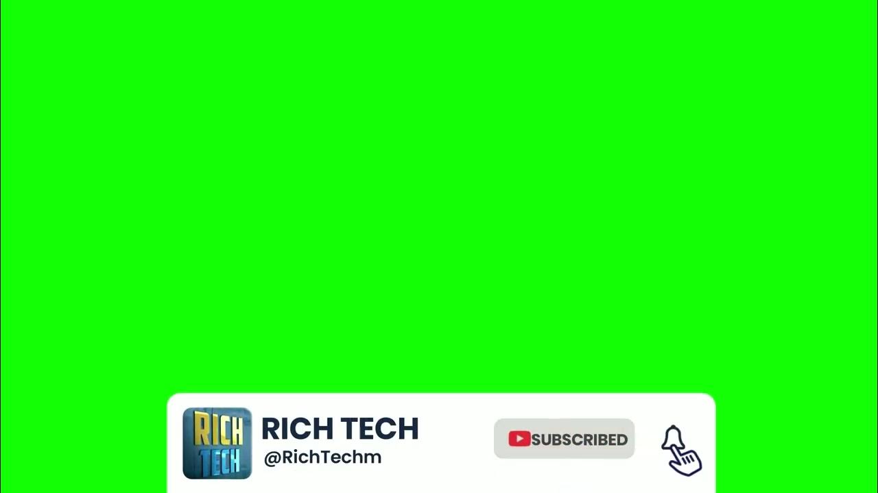 @RICHTECH My channel Subscribe overlay intro | how to make overlay | YouTube Intro green (मोबाइल ...