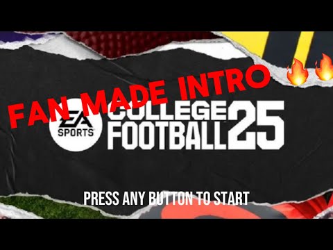 NCAA College Football 25 Fan made intro🔥 - YouTube