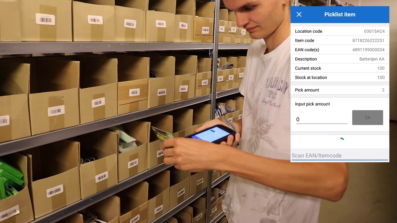 Mobile order picking App - YouTube