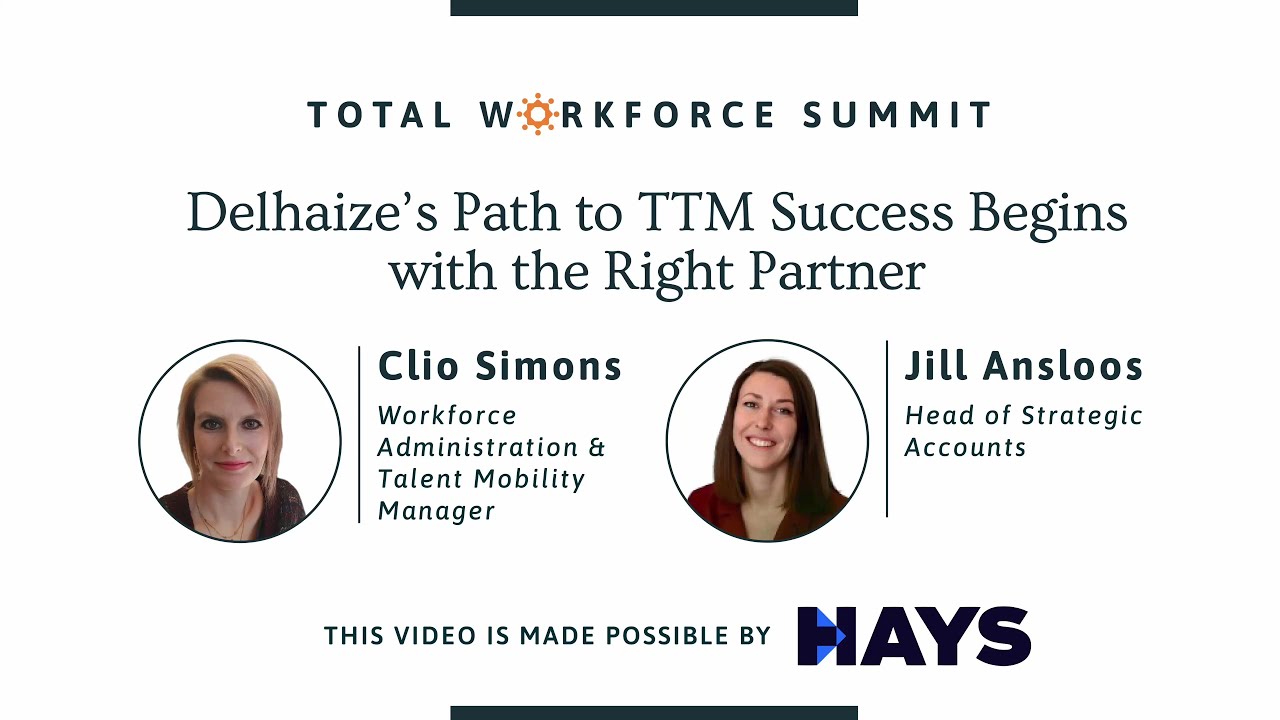 Hays - Clio Simons en Jill Ansloos over Total Workforce Management ...