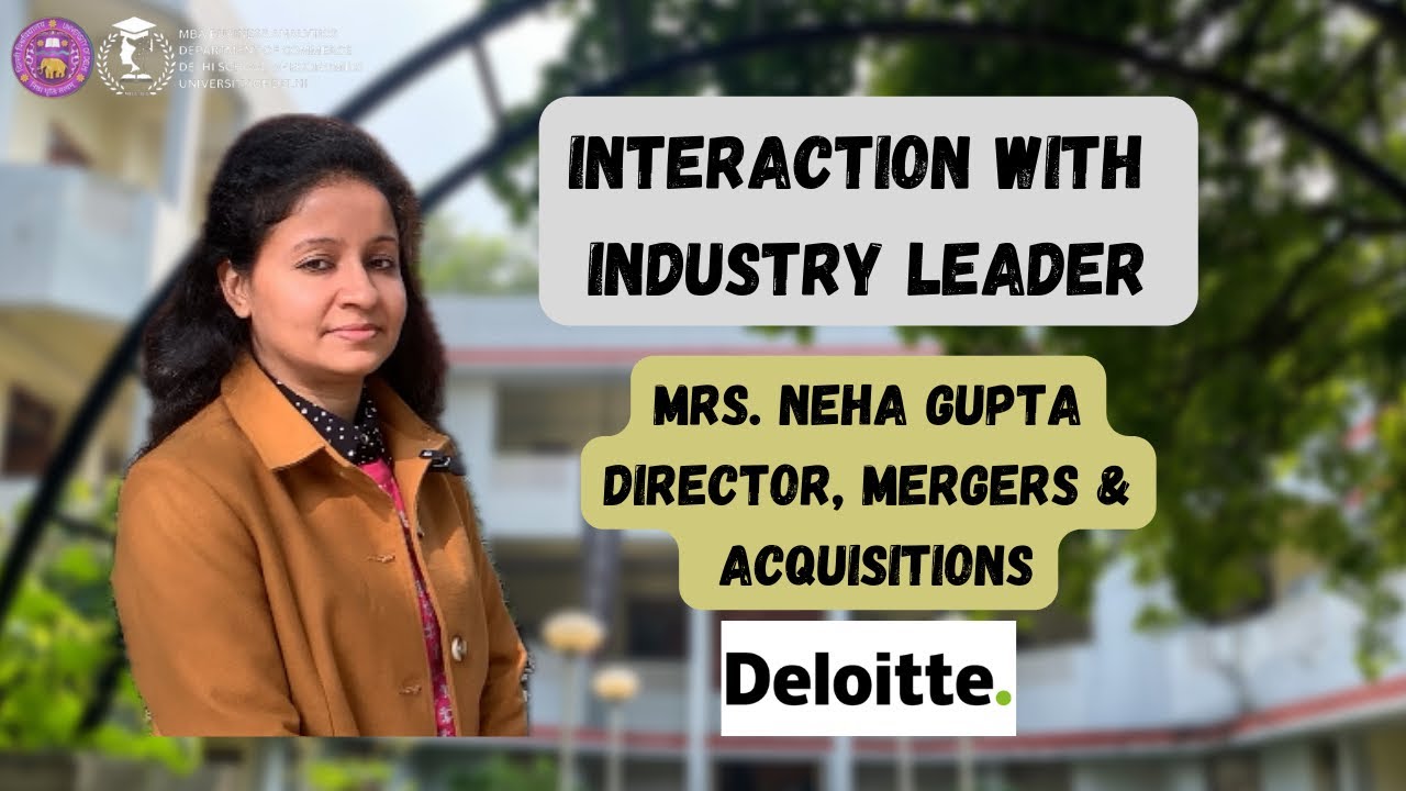 Minds On Mic Series Interaction With Industry Leaders Mrs Neha Gupta ...