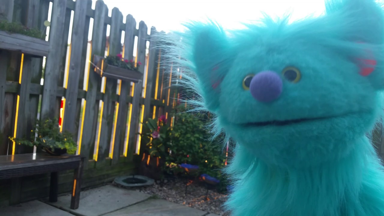 Reekie the fuzzy blue puppet - YouTube