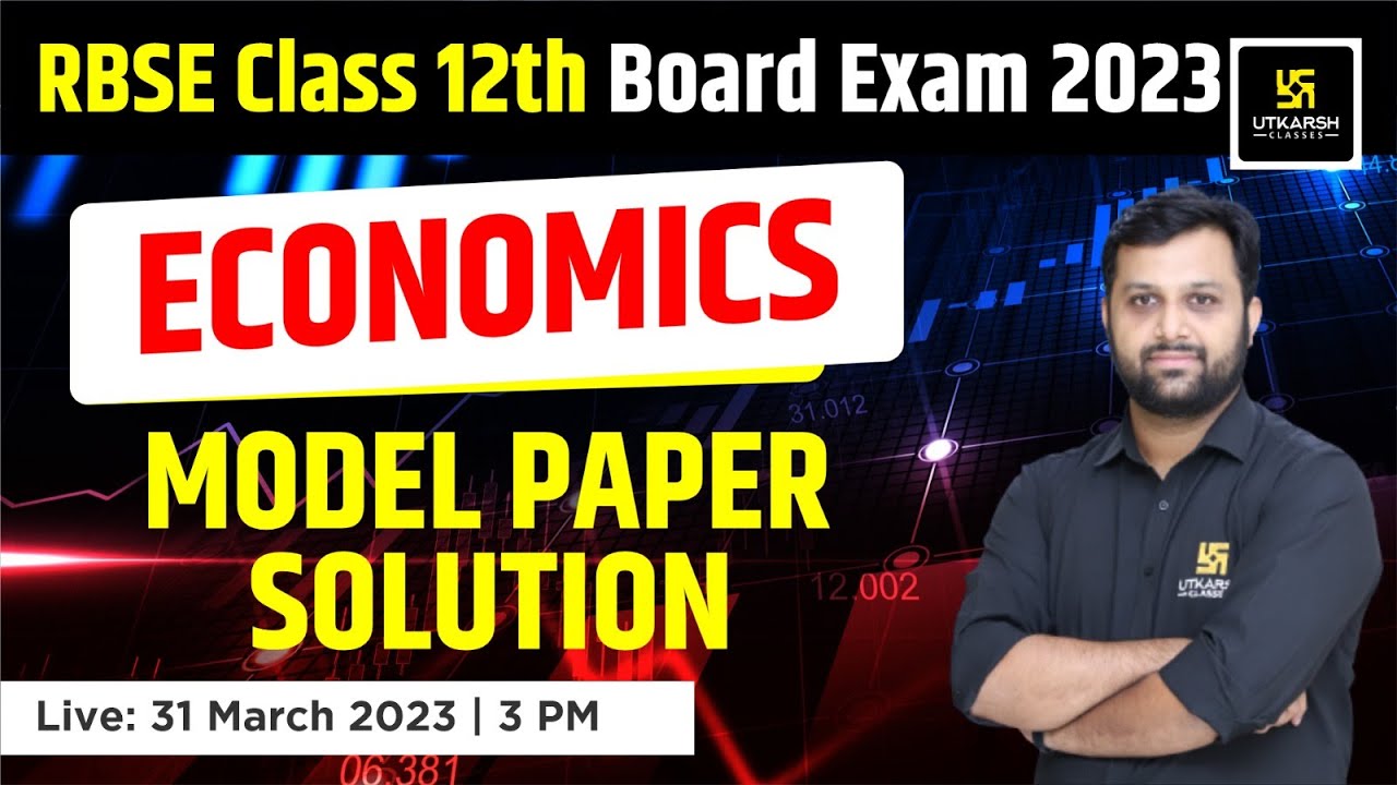 Economics | Model Paper Solution | RBSE 12th Board Exam 2023 | Rahul ...