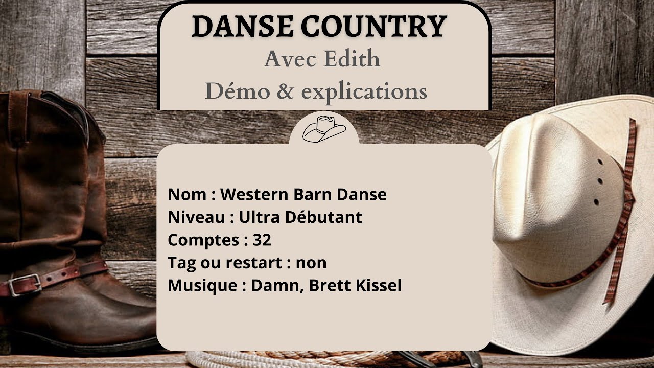 Western bar line dance - YouTube