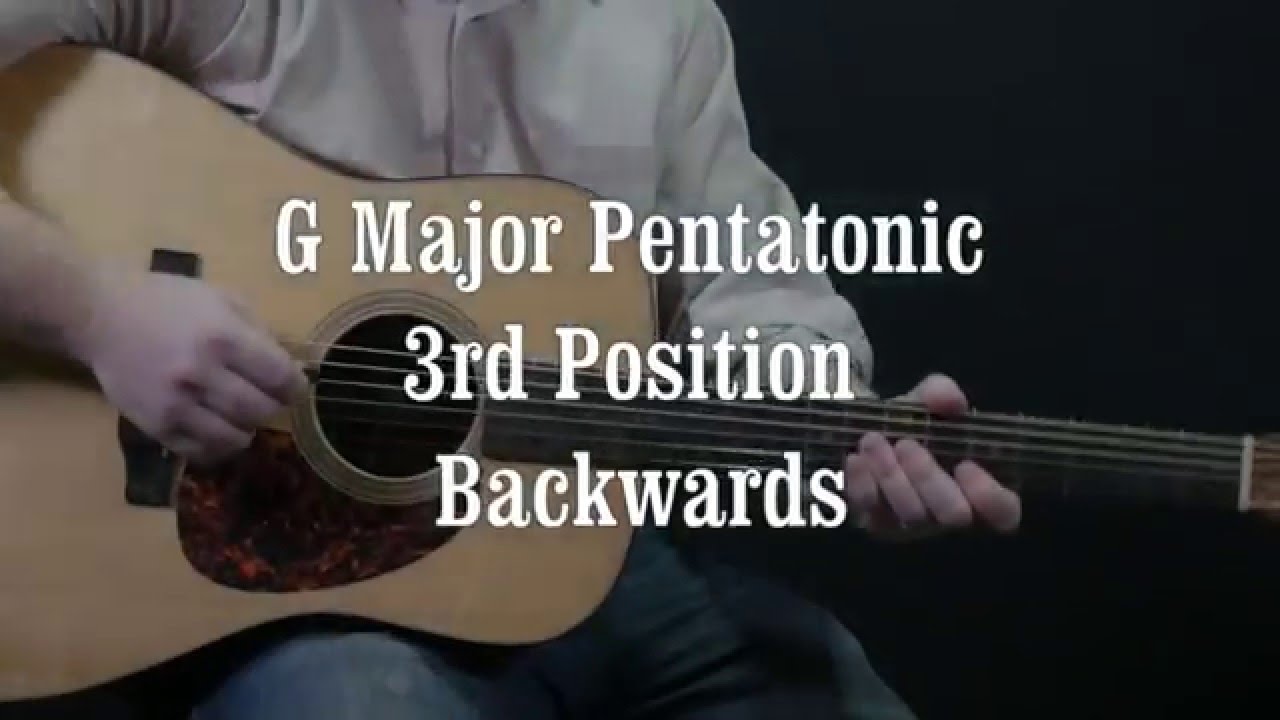 Easy guitar lesson G Major Pentatonic Scale 3rd Position - Forwards ...