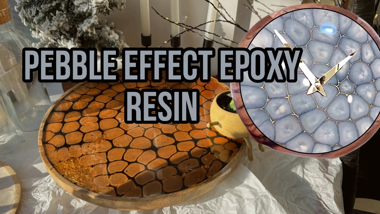 Pebble effect epoxy resin - YouTube