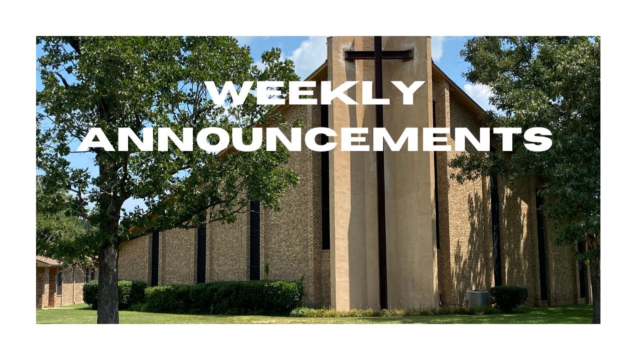 Weekly Announcements: 4-10-22 - YouTube