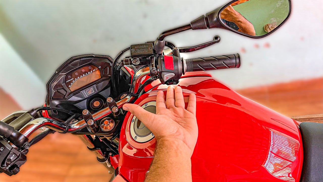 COLOQUEI O PUNHO DA CB500 NA MINHA FAN 160 2023! *passo a passo como ...