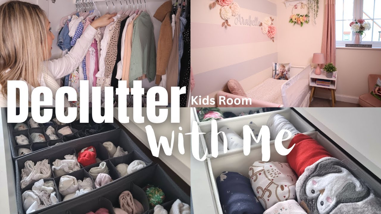 Kids Room Declutter & Organisation - KonMari Declutter - YouTube