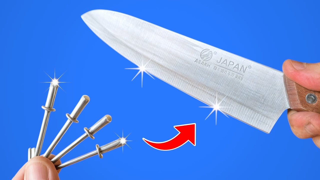 Billions of People Don't Know! Sharpen A knife To Razor Sharpness Rare ...