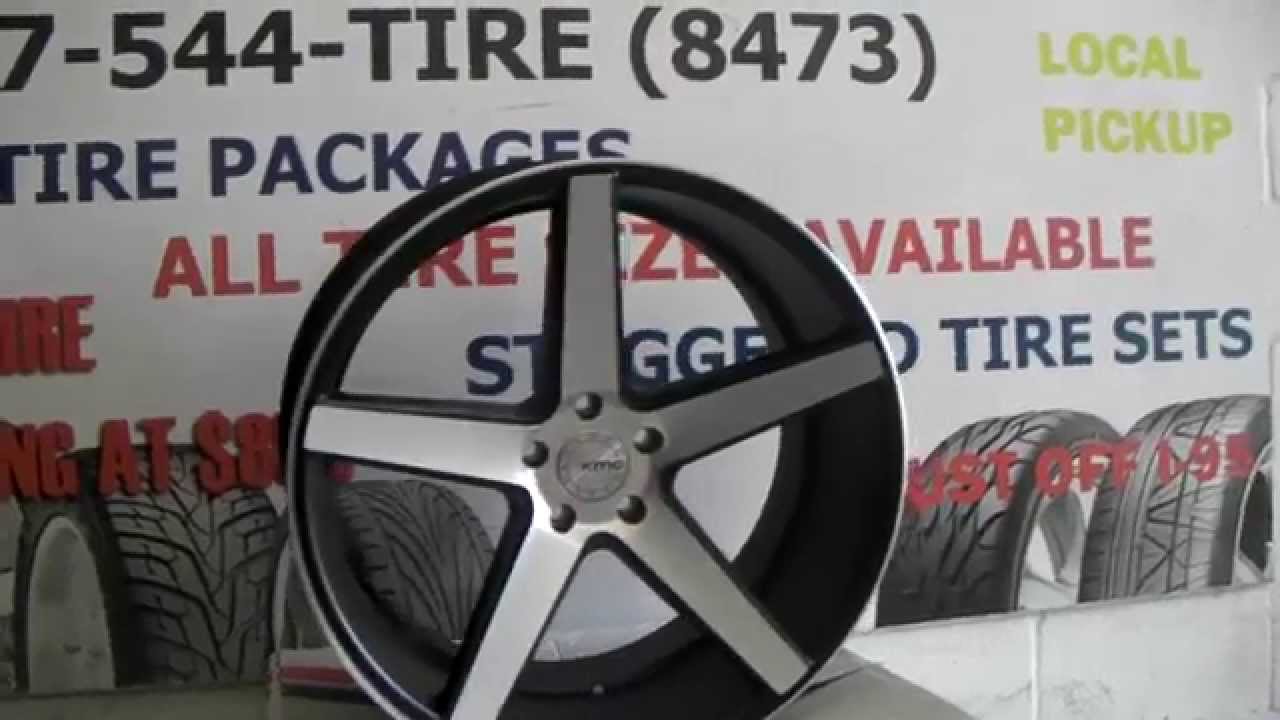 DUBSandTIRES.com 22 Inch KMC KM685 District Concave Machine Black ...