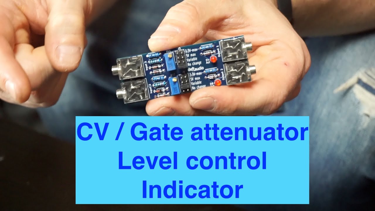 Two channel CV Gate Attenuator for 3.3V/5V logic with an arrow ...