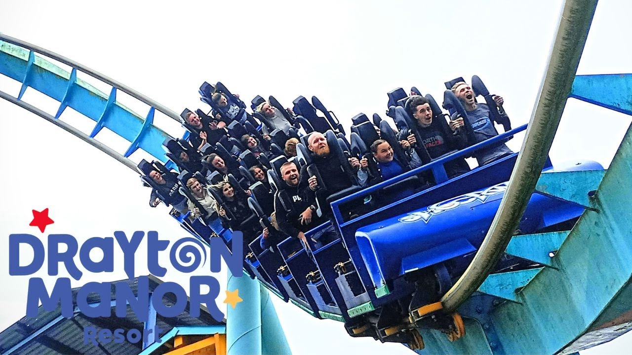 Shockwave: UK's Only Stand Up Coaster Off Ride POV at Drayton Manor ...
