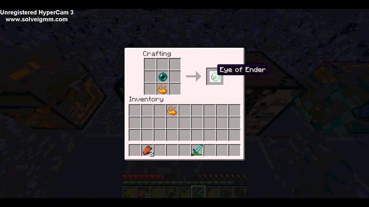 minecraminecraft tutorial. hoe maak je blaze powder, ender oog en een ...