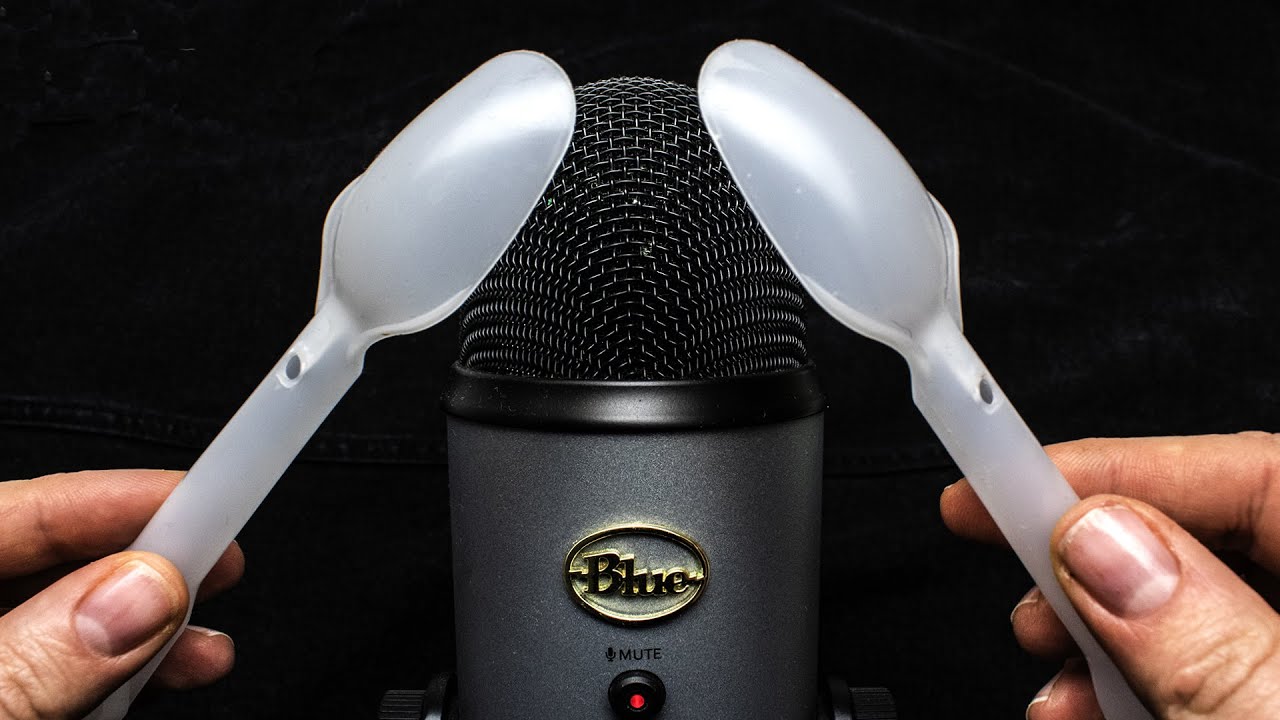 ASMR Brain Massage. Plastic Spoons On The Microphone. Relaxing ASMR ...