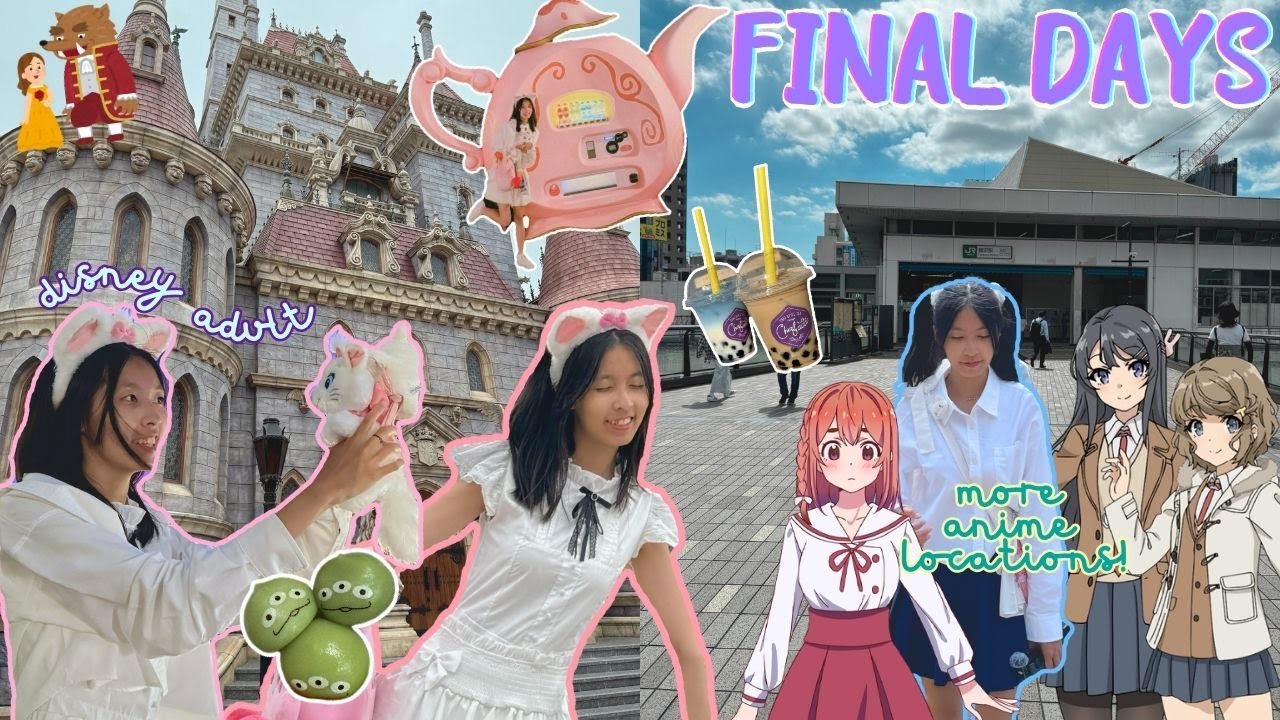 [vlog] weeb goes to tokyo disneyland (1hr footage) + bunny girl senpai ...