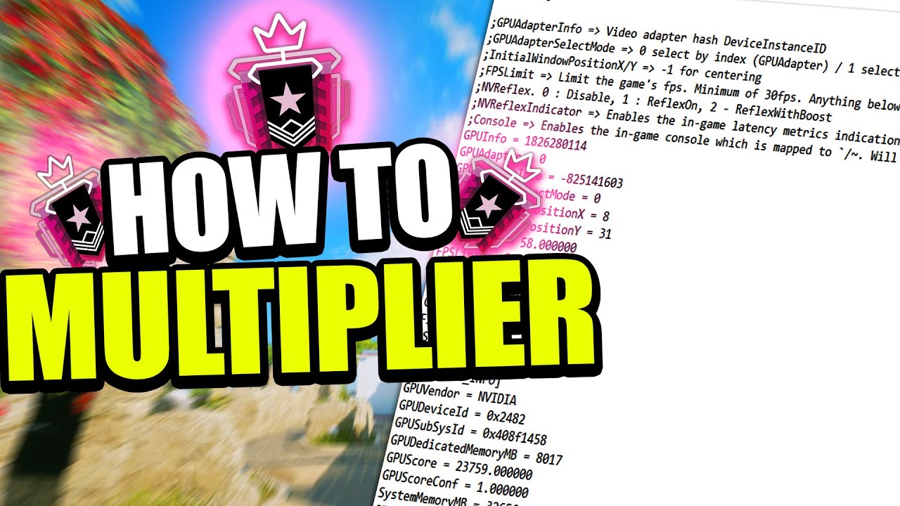 How To Change Your Sensitivity Multiplier for Rainbow Six Siege - YouTube