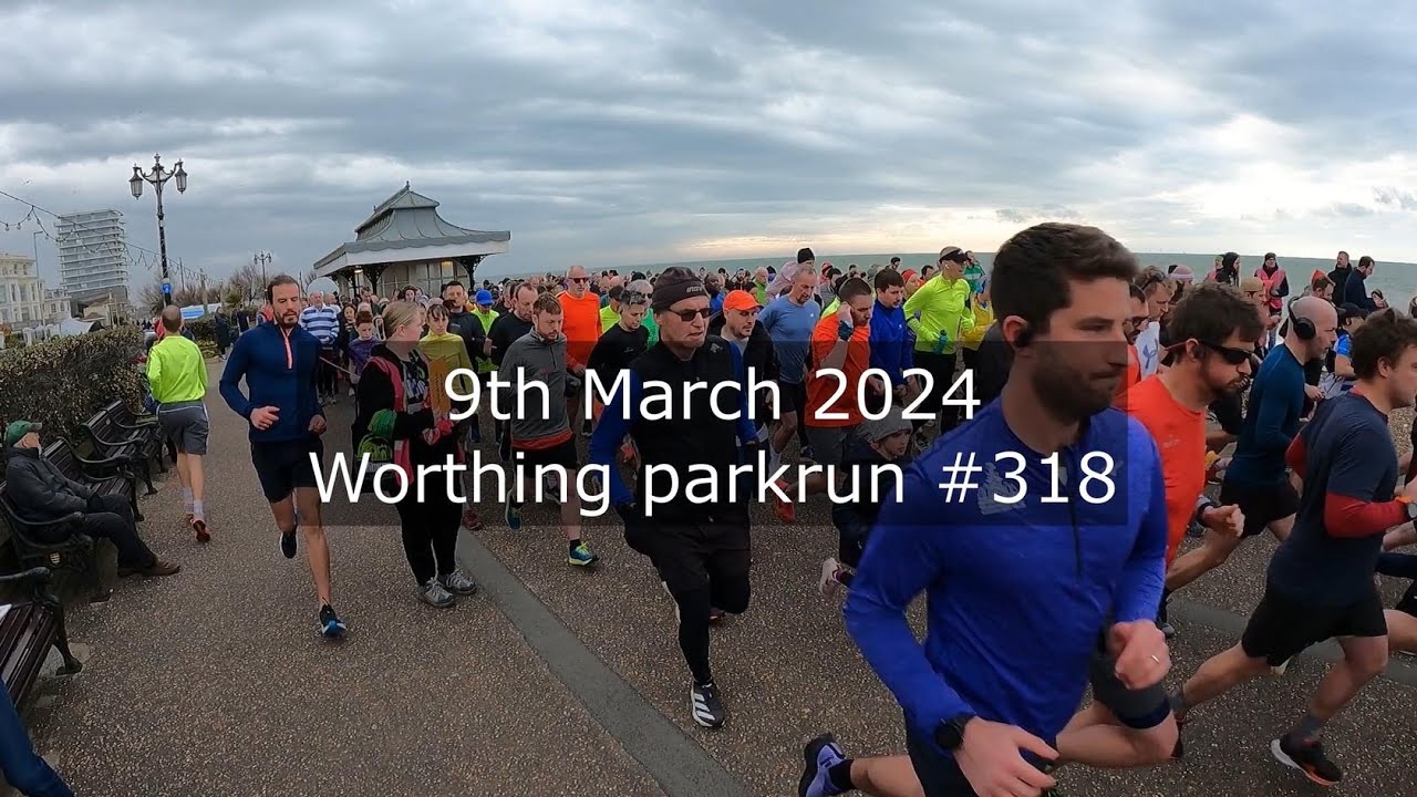 Worthing parkrun, #318 - March 9th 2024 (fast) - YouTube