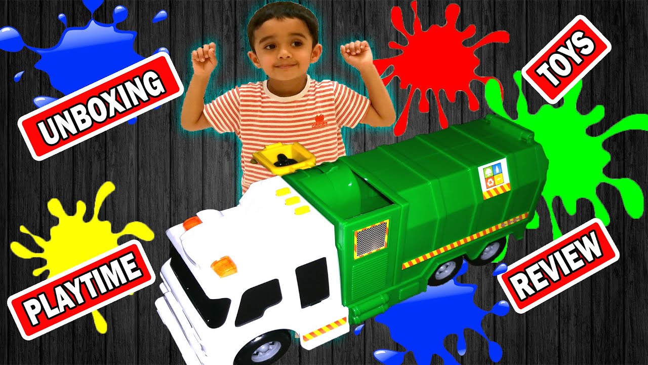 AWESOME CITY TOYS : TOY GARBAGE TRUCK UNBOXING TOY PLAYTIME AND TOYS ...
