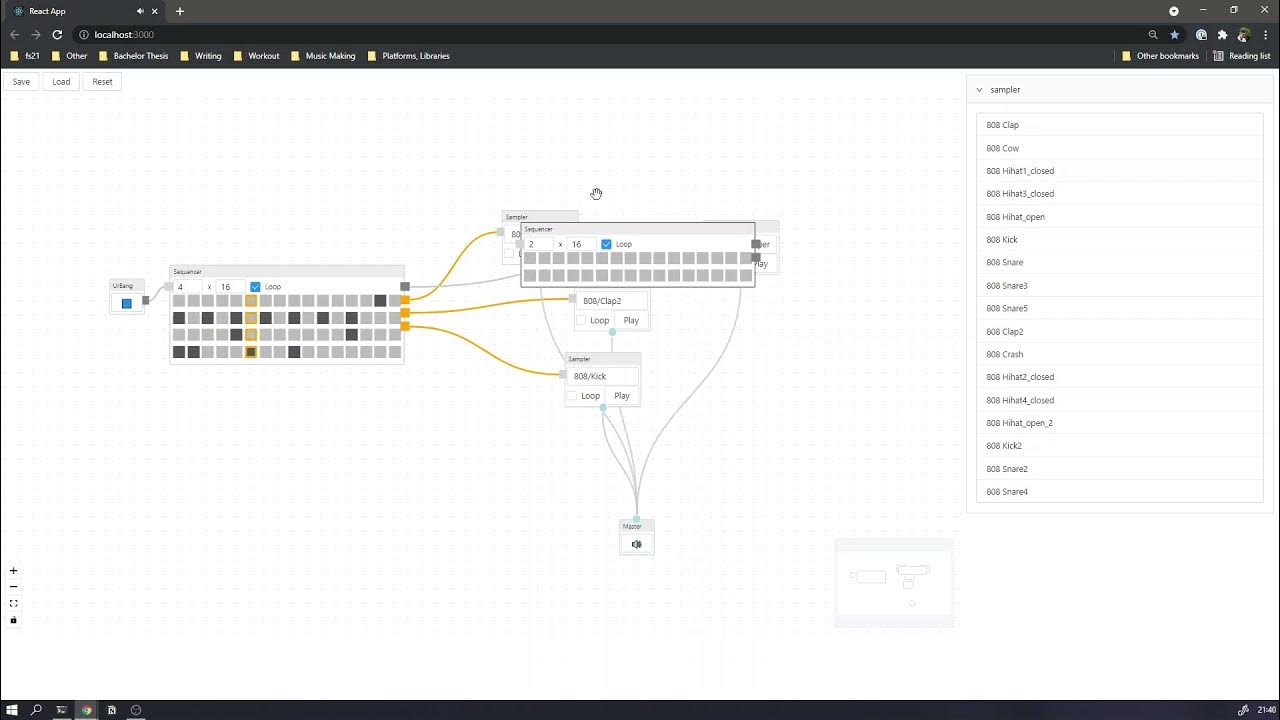 Node-based DAW using React, Tone.js & React-Flow - YouTube