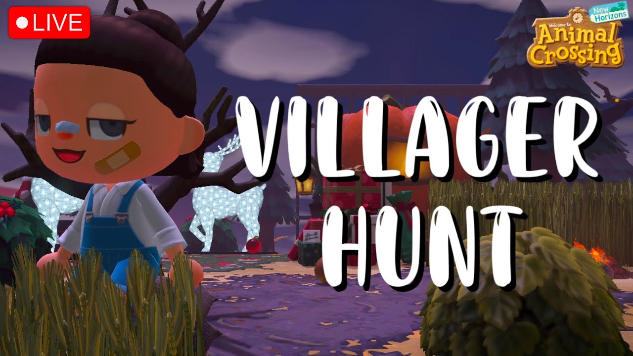 🔴 VILLAGER HUNT! | Live Stream | Animal Crossing New Horizons - YouTube