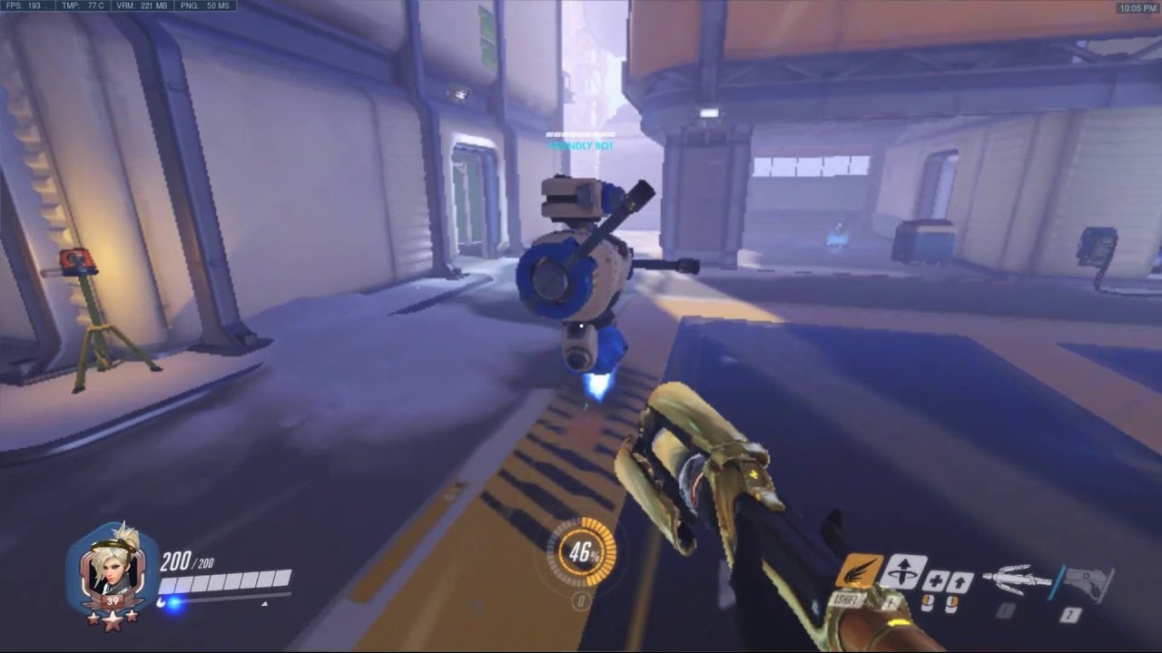 [Overwatch tech] Mercy Guardian Angel momentum vertical boost - YouTube