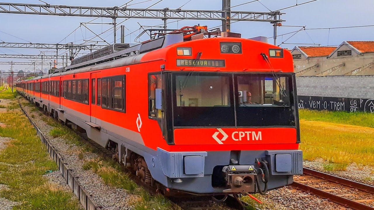 CPTM Movimentos da Séries 2100 8500 9500 Na Estação Tamanduateí Linha ...