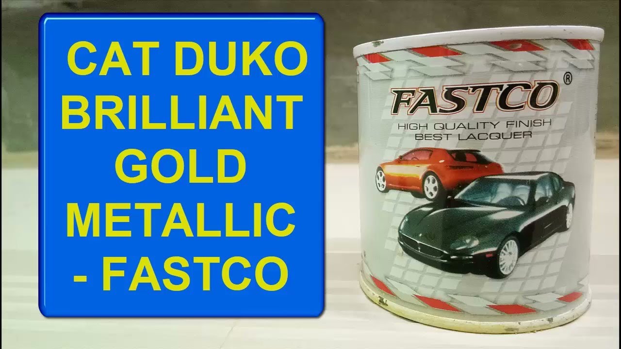 Tutorial Cat Duko Brilliant Gold Metallic dari Fastco - YouTube