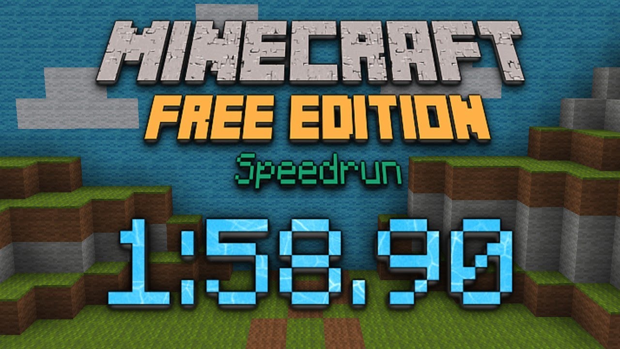 Minecraft Free Edition Speedrun 1:58.90 Any% - YouTube