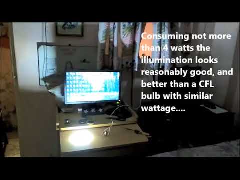 Testing a Simple LED Tubelight Circuit - YouTube