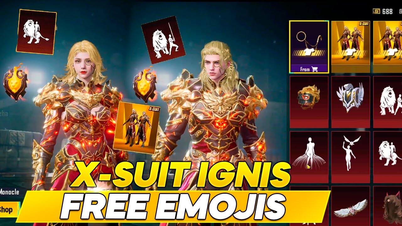 X-SUIT IGNIS ULTIMATE SET l AMR UPGRADE SKIN l NEXT CRATE PUBG MOBILE # ...