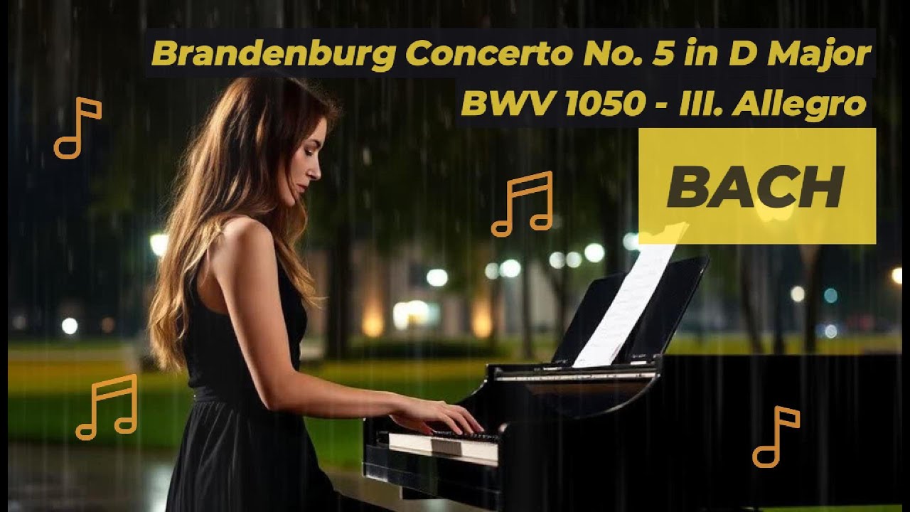 Bach - Brandenburg Concerto No. 5 in D Major, BWV 1050 - III. Allegro ...