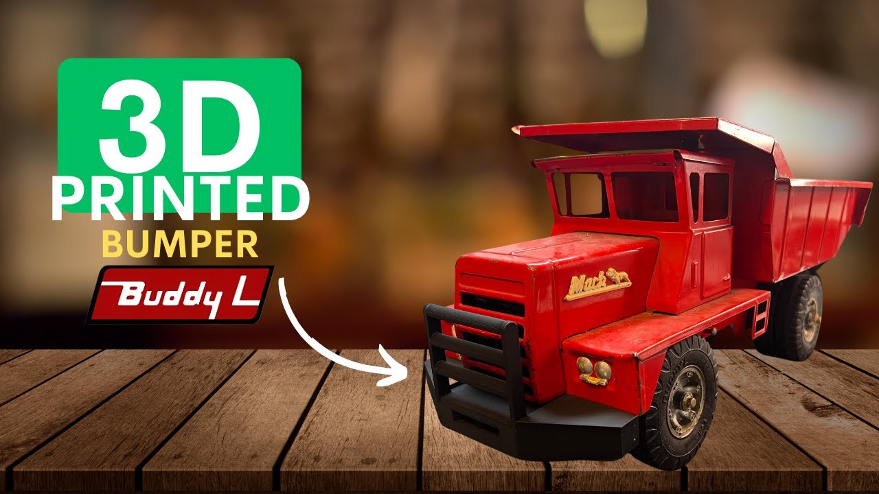 How to Install 3D Printed Bumpers on a Buddy L Mack Truck | New Parts ...