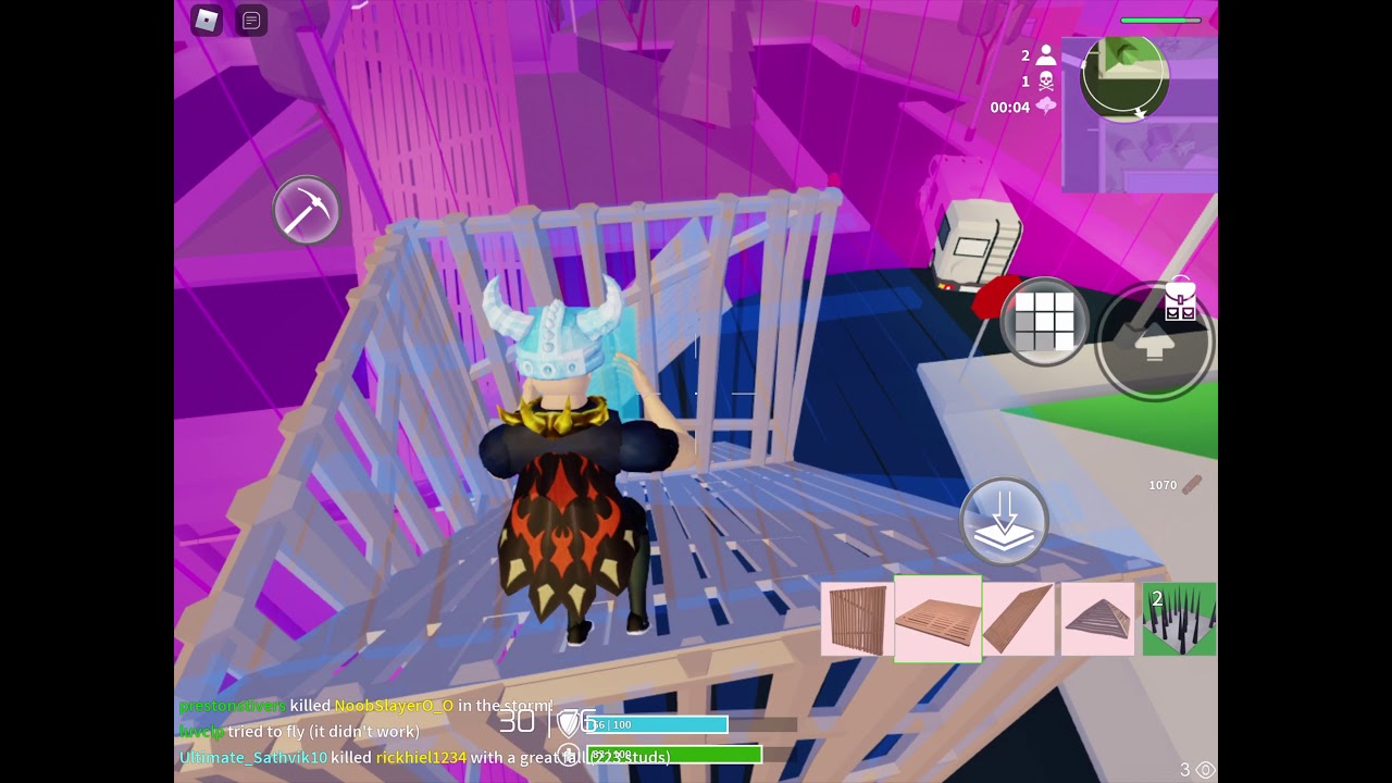 Winning a sky base meme in fake fortnite (strucid) - YouTube