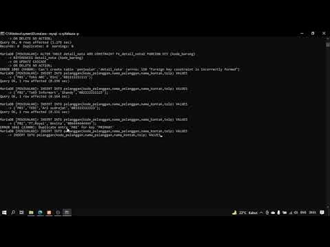 CREATE DATABASE PENJUALAN // TUTORIAL MEMBUAT DATABASE PENJUALAN DENGAN ...