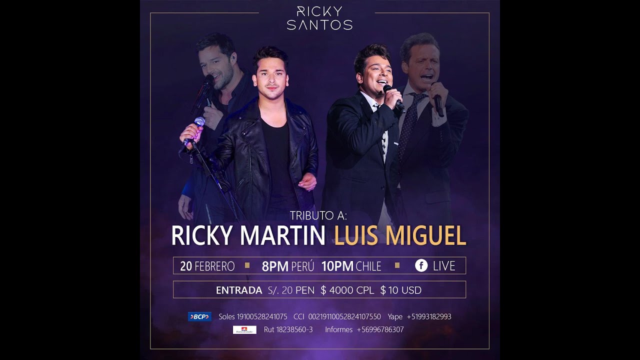 Ricky Santos - Luis Miguel y Ricky Martin - YouTube
