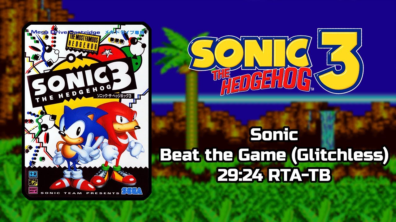 Sonic the Hedgehog 3 - Sonic - Beat the Game (Glitchless) - 29:24 RTA ...