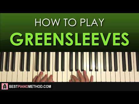 HOW TO PLAY - Greensleeves (Piano Tutorial Lesson)