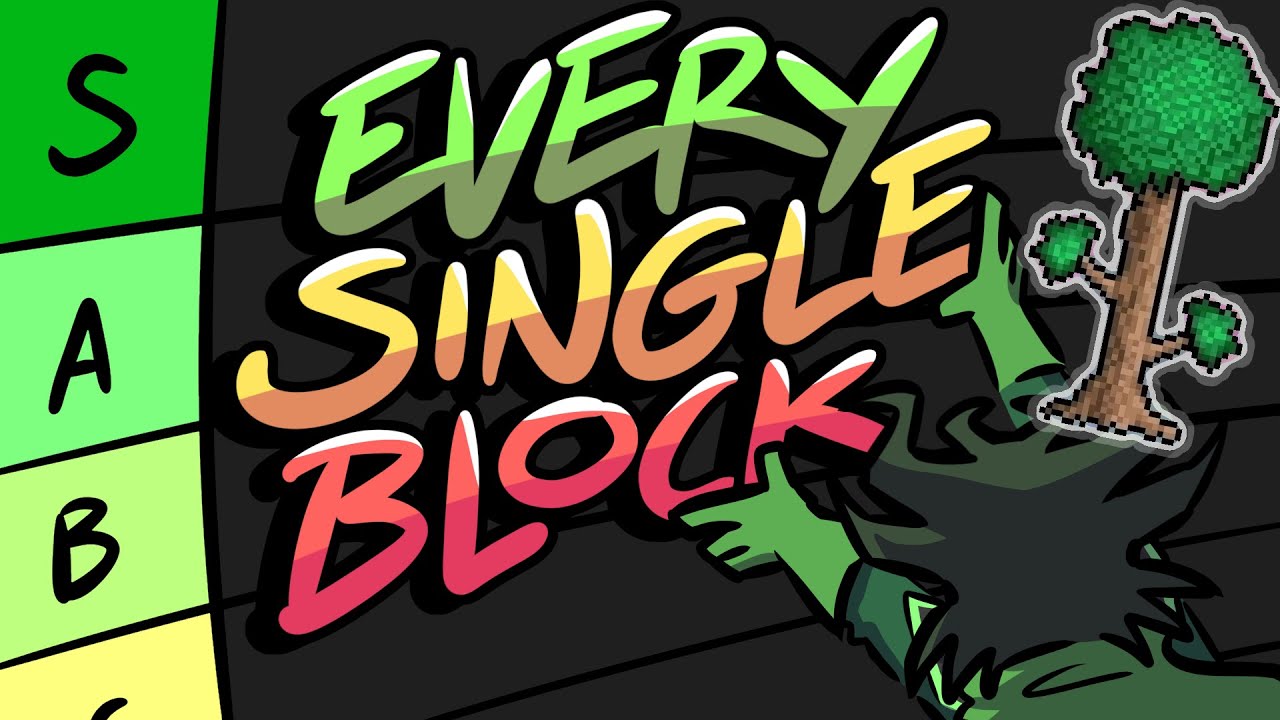 Ranking ALL Blocks in Terraria | Every Block Tier List | Terraria 1.4.4 ...