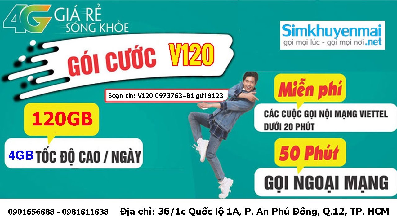 Cách Đăng ký sim 4G viettel V120 2Gb, V120c 1G, V150c 1,5Gb, V200c 2Gb ...