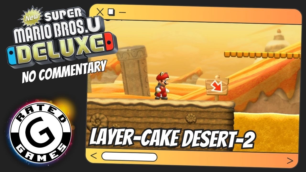 Layer-Cake Desert-2 - Perilous Pokey Cave ALL Star Coins - New Super Mario Bros U Deluxe - YouTube