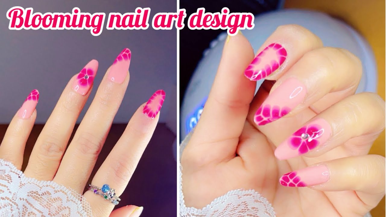 Blooming nail art design step by step / nailart for beginners / how to ...