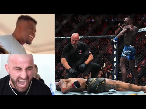 Israel Adesanya Reaction LIVE KO FROZEN LIKE ELSA HYPE - YouTube