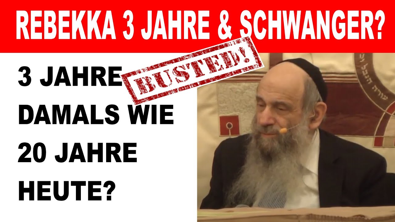 Rabbi Mintz - 3 Jahre damals wie 20 Jahre heute? - Rebekka & Isaak ...