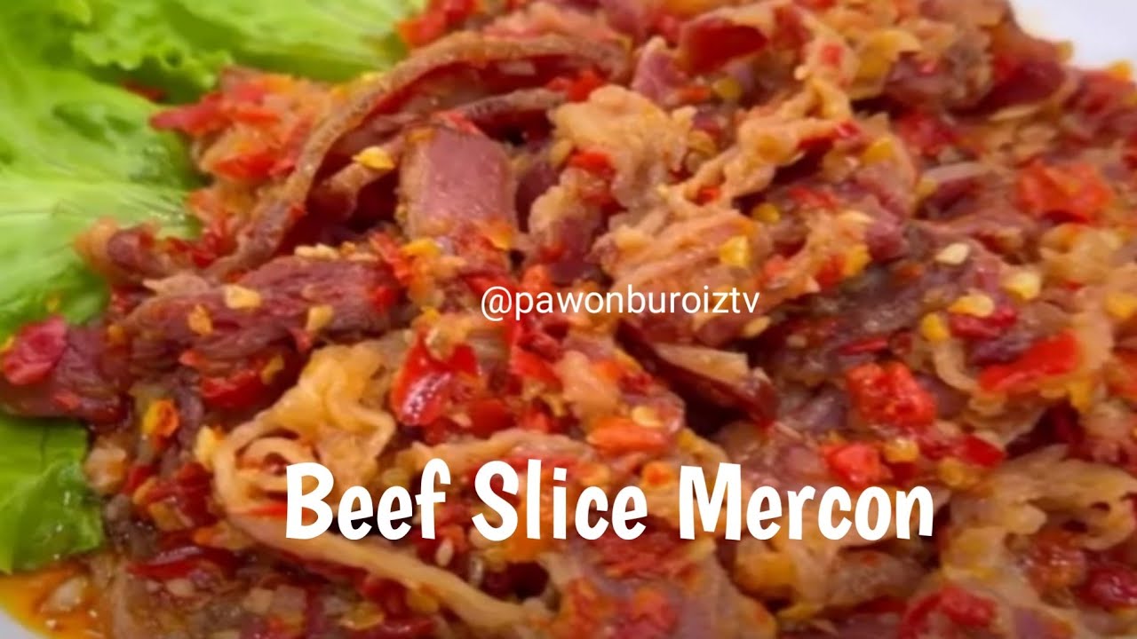 Beef Slice Mercon #beefslicerecipe #beefsliceteriyaki #beefslicepedas # ...