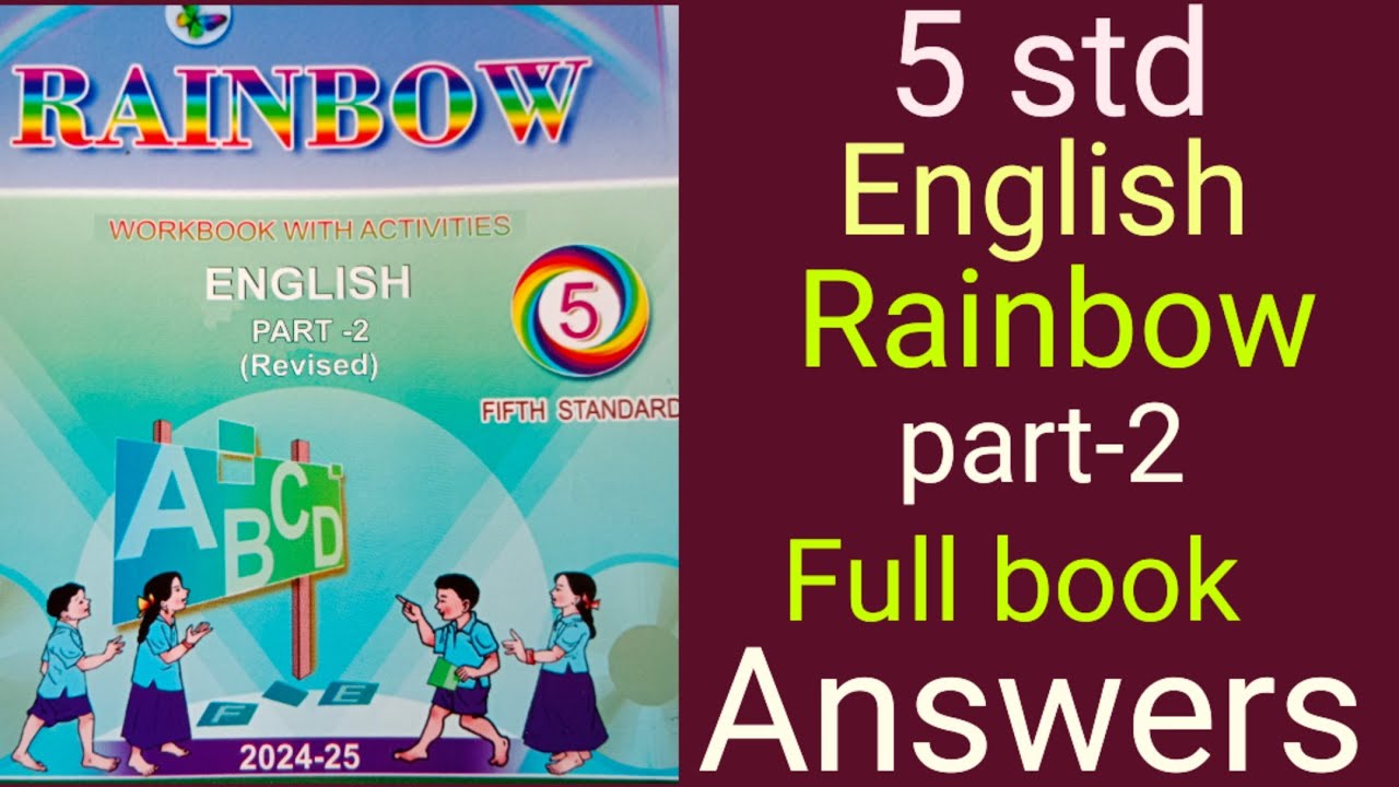 5 std English Rainbow part-2 Full Book answers @englisheasy8320 Rainbow ...