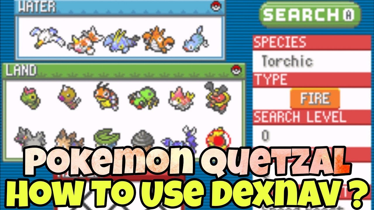 How To Use Dexnav In Pokemon Quetzal ? - YouTube
