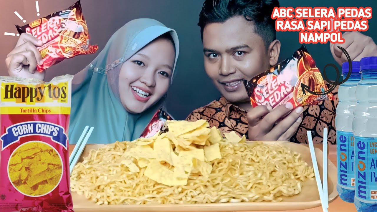 Asmr Mukbang‼️mie Abc Rasa Sapi Pedas Nampol Level Max‼️bikin Nagih‼️