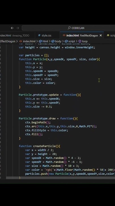 Fire Bubbles using Javascript #shorts #youtubeshorts #html #css #javascript #project - YouTube